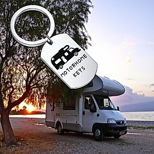 Lywjyb Birdgot Motorhome Gift Camping Gift Motorhome Keys Outdoor Adventure Gift for Happy Camper (Motorhome Keys)