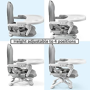 PandaEar High Chair for Toddlers Folding Compact Booster Seat, Portable Booster Seat for Babies & Kids Chair on Chair for Dining