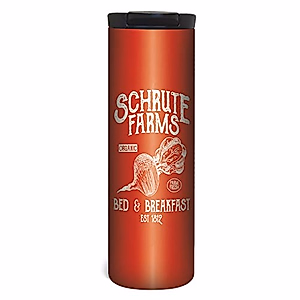 Schrute Farms Travel Mug - 17 Ounce Double Wall Vacuum Insulated Stainless Steel