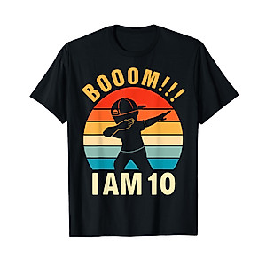 Dabbing Birthday 10 Years Old 10th Birthday Outfit Boy T-Shirt