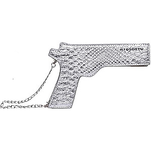 QZUnique Women Pistol Cartoon Messenger Handbag Purse Chain Shoulder Crossbody Handbags