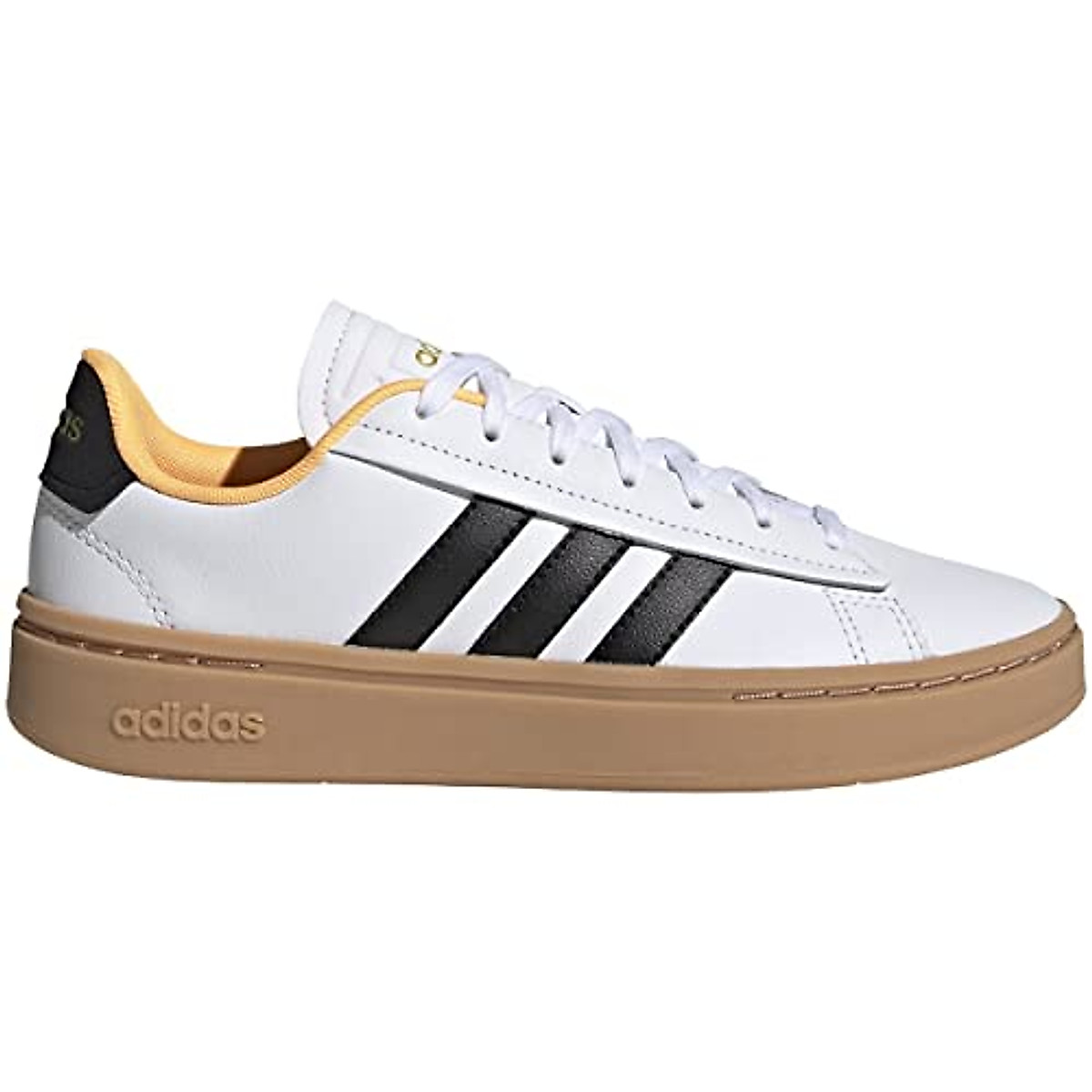 adidas Originals Grand Court Alpha White/Black/Flash Orange 7 B (M)