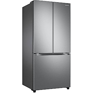 SAMSUNG RF18A5101SR 18 cu. ft. Smart Counter Depth 3-Door French Door Refrigerator in Stainless Steel