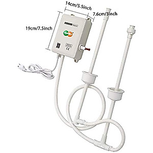 YUEWO Bottle Water Dispenser Pump System 20ft with 110V AC US Plug for 5 Gallon Bottle, 5 Gallon Water Jug, Single & Double Tube (Double Tube)