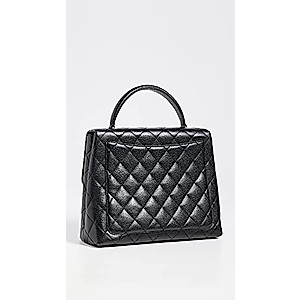 CHANEL Women's Pre-Loved Jumbo Kelly Flap, Caviar, Black, One Size