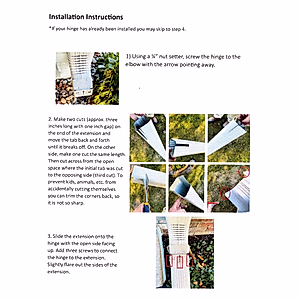 Magnetic Downspout Clip with Hinge (3"x4" 'A' White)