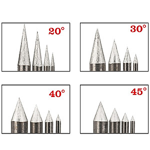 Full Sand Diamond Wheels 3mirrors Tungsten Electrode Sharpener Blades Replacement Cutting Wheels Tig Welding Discs 10pcs 25mm 0.5mm w/ 2 CNC Connecting Rods Compatible with Dremel Rotary Tools