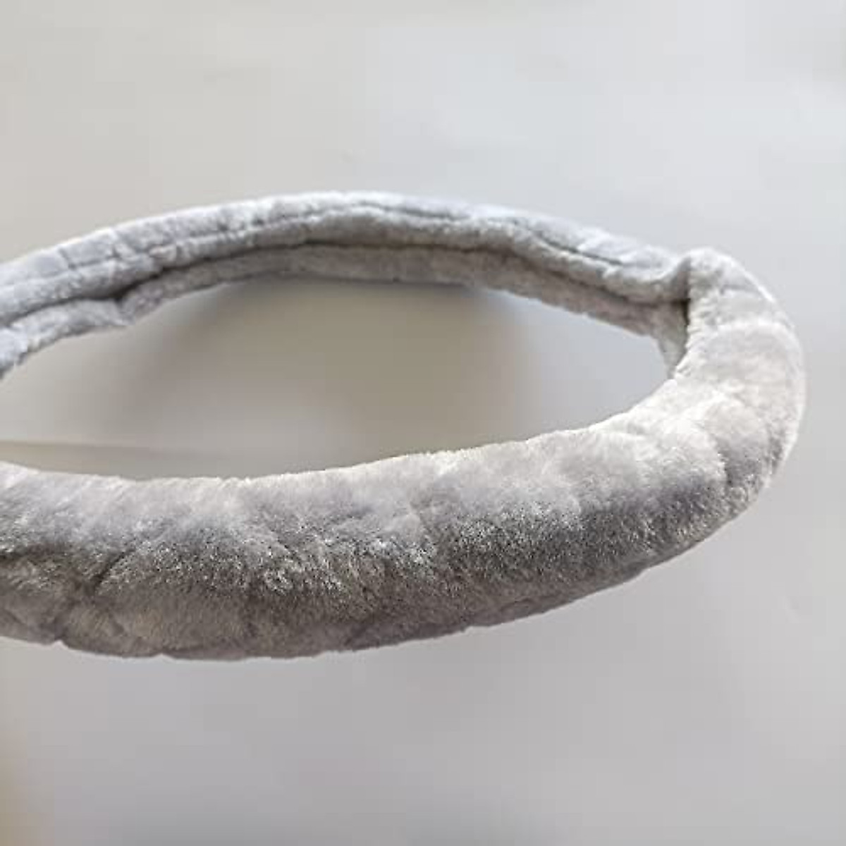 MORDEN MS-Steering wheel covers, plush short steering wheel cover with inner ring car non-slip cotton handle cover winter winter