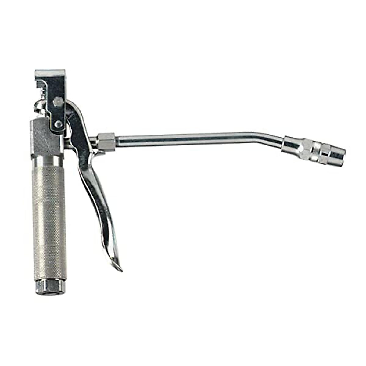 Lincoln 740 High-Pressure Steel Grease Control Valve with 6" Rigid Extension, 1/4" Female NPT Inlet, 1/8" Female NPT Outlet, 7,500 PSI Maximum Operating Pressure, Trigger Guard, Ergonomic Design