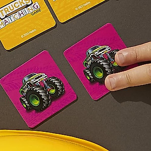 Hasbro Gaming Trucks Matching Game | Preschool Games for Boys & Girls | Memory Card Game | Easter Gifts for Kids | Ages 3+ (Amazon Exclusive)