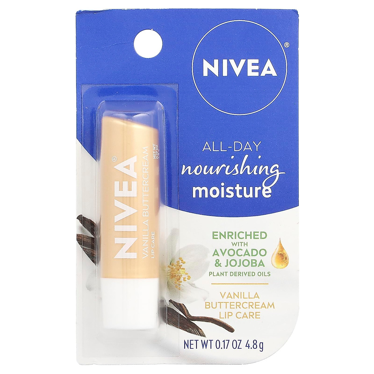 Nivea Lip Balm - Vanilla Buttercream - 0.17oz, 0.17 Oz