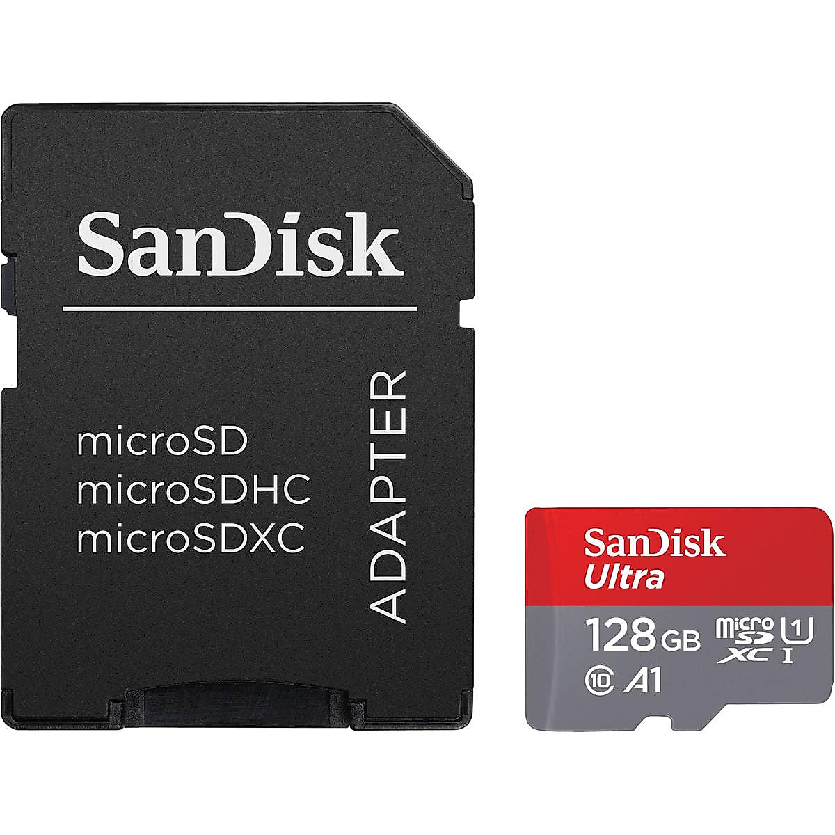 SanDisk 128GB Ultra UHS-I Class 10 A1 microSDXC Memory Card, 120MB/s Read, 10MB/s Write
