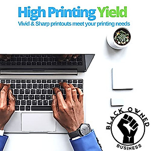 Compatible Toner Cartridge for Brother TN760 TN730, Works with HL-L2350DW HL-L2395DW HL-L2390DW HL-L2370DW MFC-L2750DW MFC-L2710DW DCP-L2550DW, High Yield USA Manufactured (Black,4 Pack)