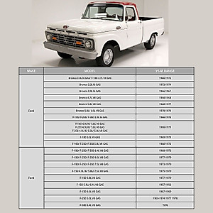 EGINCOOLER 3 Row Core Aluminum Radiator for 1966-1979 Ford F100 F150 F250 F350 Pickup Truck Bronco L6 V8 Engines 1967 1968 1969 1970 1971 1972 1973 1974 1975 1976 1977 1978