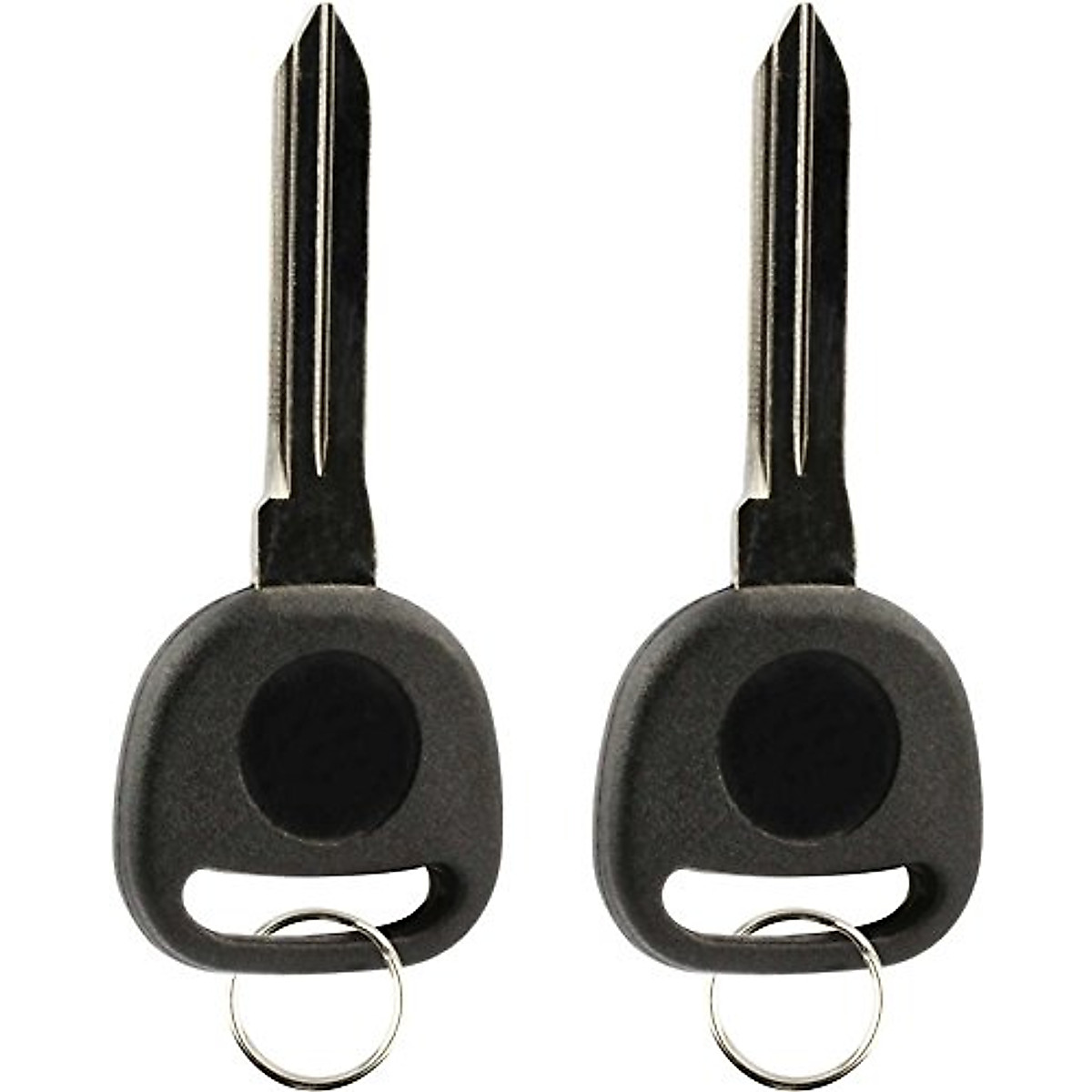 KeylessOption Uncut Blank Ignition Car Key Blade Master Keyblank Plastic Head for B102, B102-P (Pack of 2)