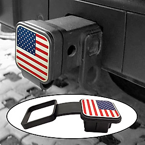 Trailer Hook Dust-Proof Plug, 1.9 Inch Hitch Cover Trailer Hitch Cover,Square Mouth Protection Cover Traction Cover Suitable for Most Cars and Trailers,Car Accessories (red)