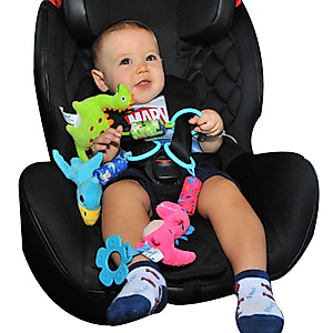 gebra Baby Toys for 0 3 6 9 12 Months, Soft Rattle Wind Chime Car Seat Crib Stroller Toys, Dinosaur Baby Hanging Toys Birthday for Baby Boys and Girls