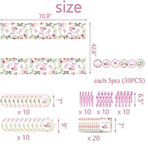 228 Pcs Tea Party Decorations, LET'S PARTEA Balloons Arch Garland Kit, Floral Tea Backdrop, Talking Party TableCloth, Teapot Teacups Tableware for Bridal Shower Engagement Bachelorette Party Supplies