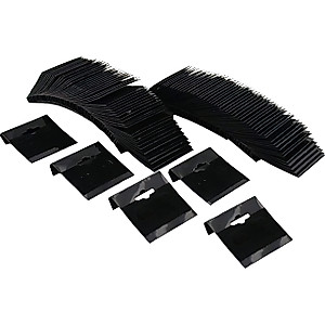 100 Black Flocked Earring Hanging Display Cards Jewelry 1 1/2"