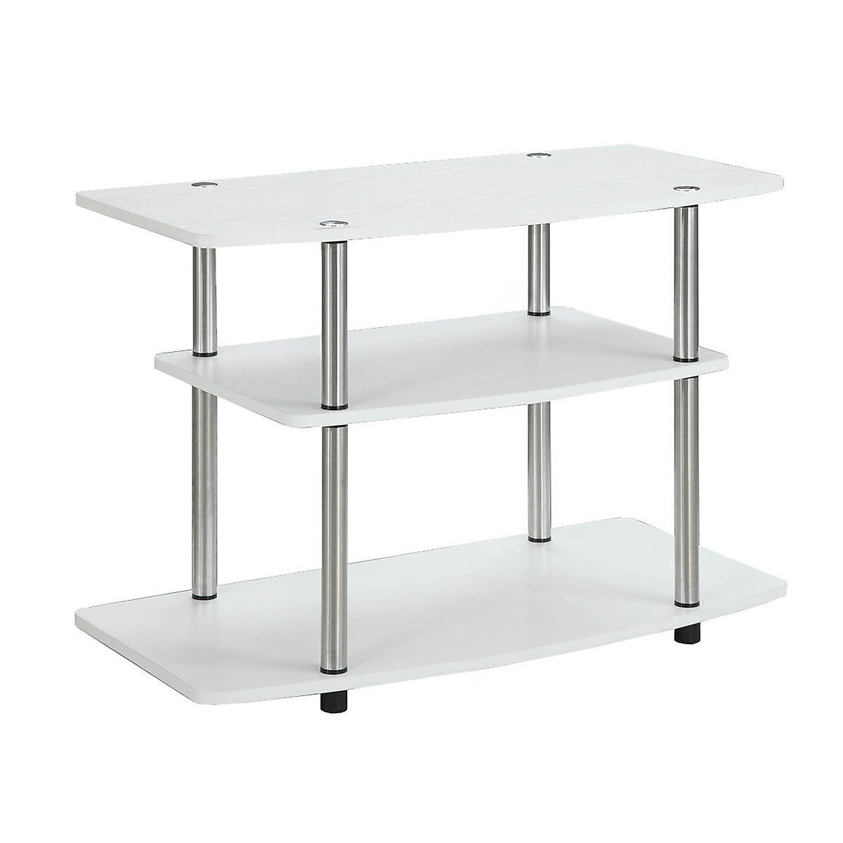 Convenience Concepts Designs2Go 3-Tier TV Stand, White
