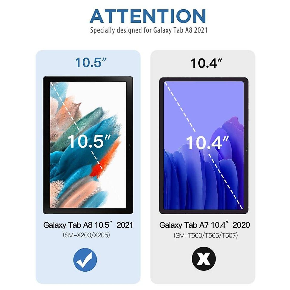 TiMOVO Case for Galaxy Tab A8 10.5 inch 2022 SM-X200/SM-X205, Multiple Viewing Angles Folding Stand Case with Document Card Slots and Hand Hold Strap Fit Samsung Tab A8 Case, Dreamy Nebula