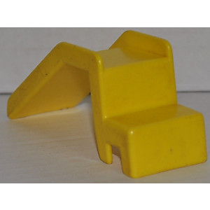 Vintage Little People Yellow Slide (Peg Style) - Replacement Figure - Classic Fisher Price Collectible Figures - Loose Out Of Package & Print (OOP) - Zoo Circus Ark Pet Castle