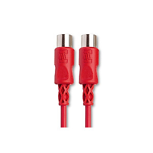 Hosa MID-305RD MIDI Cable, 5-pin DIN to Same, 5 ft