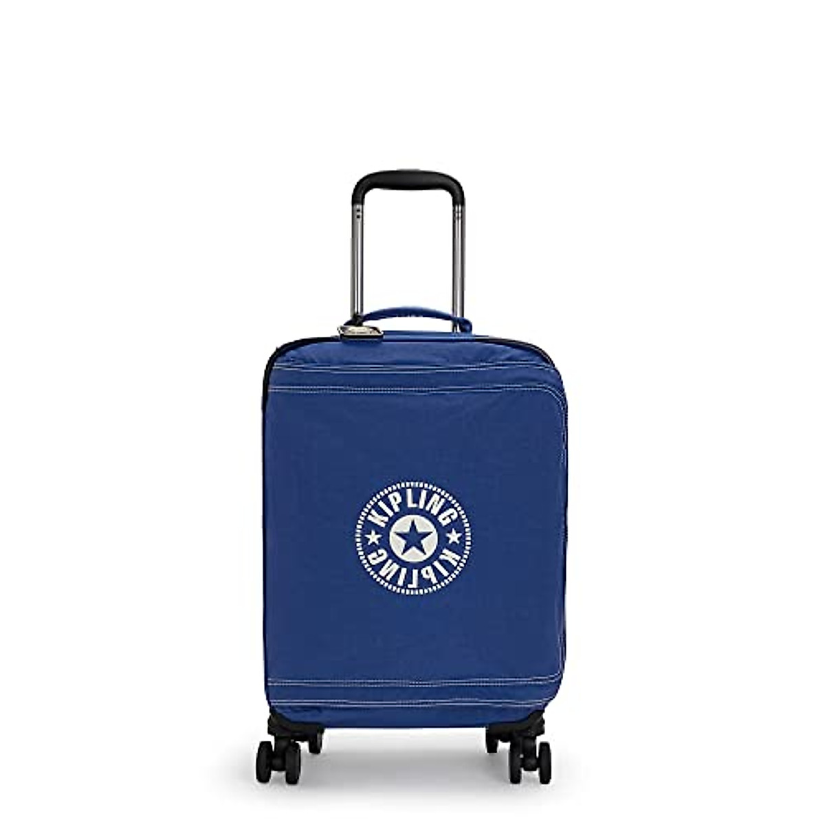 Kipling Spontaneous S Softside Spinner Wheel Luggage, Cabin Sized, Elastic Straps, Admiral Blue CL, 13''L x 20.75''H x 8.25''D