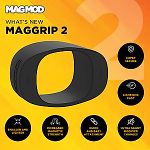 MagGrip 2 by MagMod | Magnetic Light Diffuser Attachment | Universal Silicone Speedlite Mount | Modular Camera Lighting System | Photography Light Diffuser