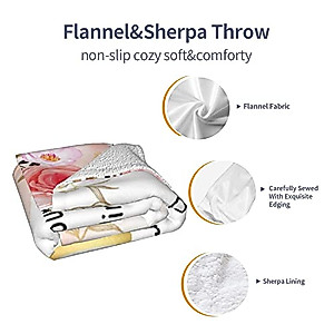 TROCHIN Bible Verse Blanket, Inspirational Religious Gift Throw Blanket with Bible Verse Religious Gifts for Women 50x40in