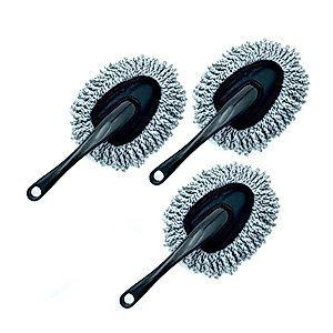 Microfiber Car Duster Brush - Cleaning Tool for Car Interior and Exterior, Soft Scratch Free Reusable Hand Duster Great for Cleaning Car Interior and Exterior,Washable Duster for Car and Home