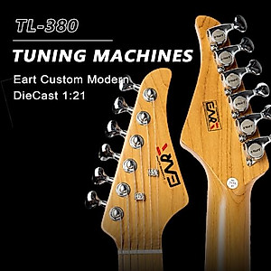 EART Guitars TL-380 Modern Humbucker Pickups Double Coil Split Two Point Tremolo Bridge Solid Body Electric Guitars