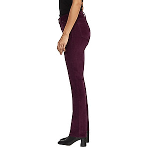 JAG Jeans Petite Ruby Mid-Rise Straight Leg Pants Sangria 10P (29.5" Waist) 30