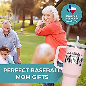 Personalized Baseball Mom Tumbler 40oz, Baseball Mom Gift Ideas, Baseballs Coffee Travel Mug, Mother's Day Gift, Gifts For Moms, Mother's Day Tumbler, New Moms Gifts, Birthday