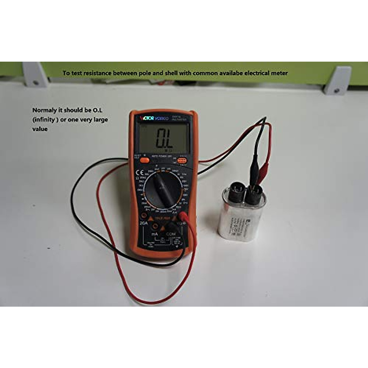 Universal Microwave Oven High Voltage Capacitor 1.05 MFD uF Compatible and Replace for GE Samsung LG Media Hair Amana Kenmore Mayta and Whirlpool