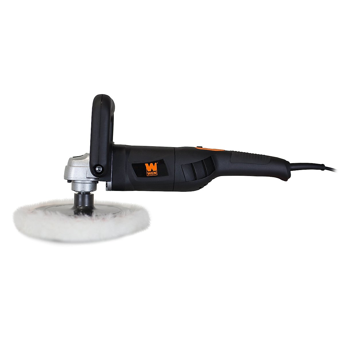 WEN 948 10 Amp Variable Speed Polisher with Digital Readout, 7" & 7A345 7-Inch Synthetic Wool Polishing Bonnets, Two Pack
