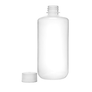 EISCO 6PK Reagent Bottles, 500ml - Narrow Mouth with Screw Cap - Polypropylene - Translucent Labs