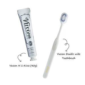 Vussen Travel Case with Toothpaste and Toothbrush 2 Color Available (Navy Blue)