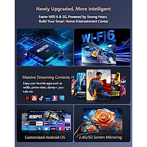 4K Daytime Gaming Projector 1000ANSI, WiFi 6 Bluetooth 1080P FHD Projector with Apps Android TV Home Cinema Indoor Outdoor, 4D/Zoom/PPT/Ceiling Projector for Phone/PC/DVD/Tablet/PS5/Fire Stick