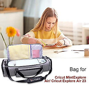 L LTGEM Carrying Case for Cricut Maker, Cricut Maker 3, Cricut Explore Air 2, Cricut Explore 3, Cricut Mint Explore Air Cutting Machine