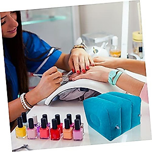 HOMSFOU Three-Layer Inflatable Mat Car Air Mattress Auto Floor Mats Reflexology Mat Footstool for Under Desk Leg Rest Bed Adjustable Pillows Car Floor Mat Fold Under The Table PVC Travel