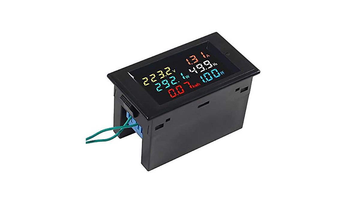 AC Display Meter 80-300V 100A Voltage Current Power Factor Frequency ...