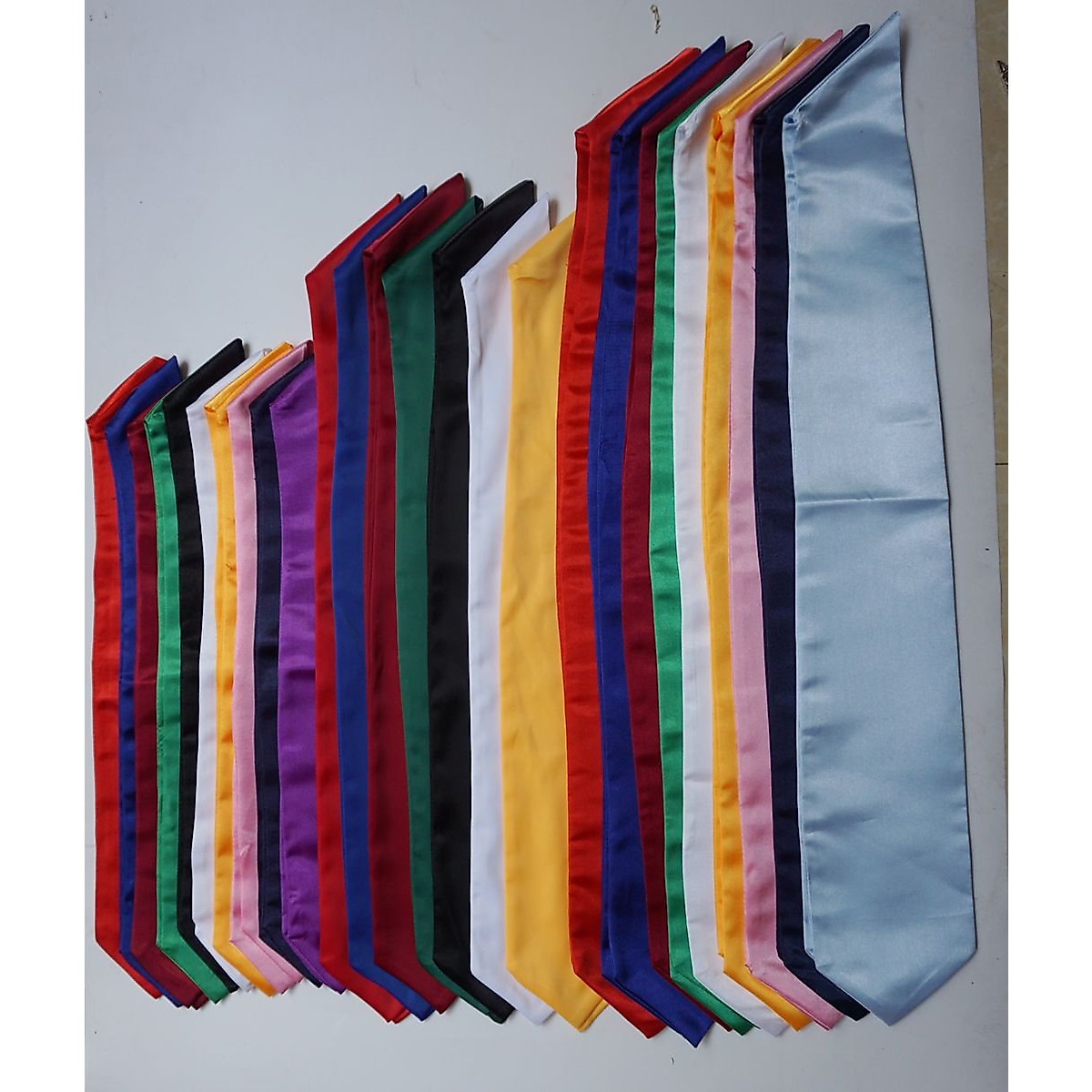 Grad Days Unisex Children Plain Graduation Stole 50'' Long White