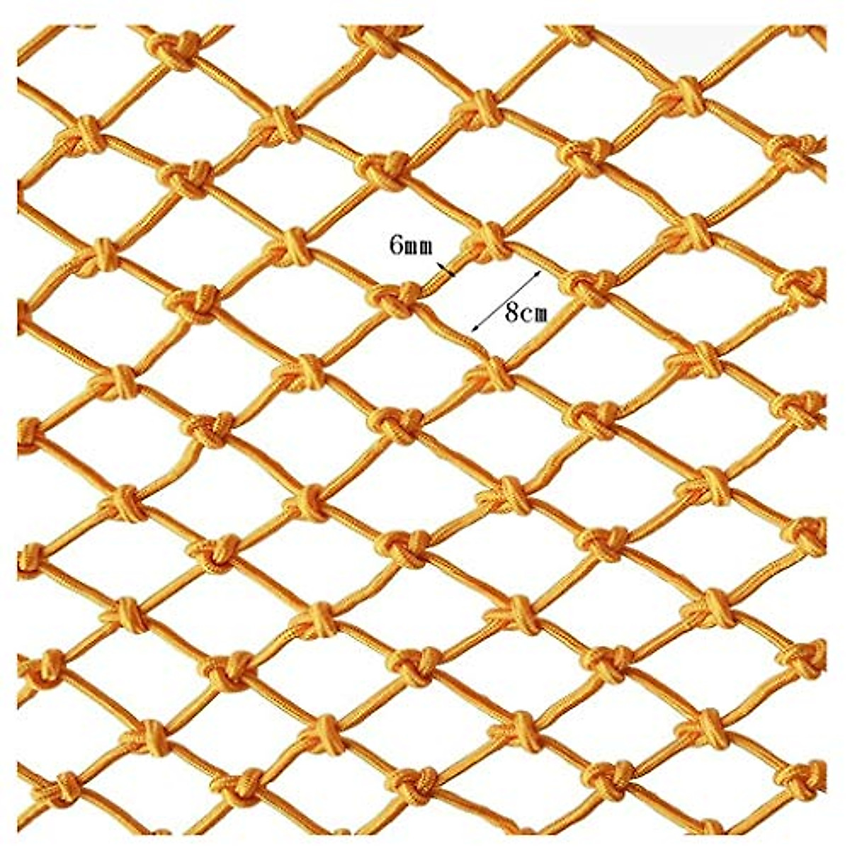 MAGFYLY Banister Guard net Child Safety Net Stair Fall Protection Netting Balcony Protection Nets Indoor and Outdoor Fence Net Yellow Nylon Rope Net Climbing Net Garden Decorative Fence Net 2x3m
