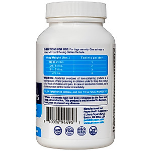 Dog Prenatal Vitamins. The Only Prenatal Vitamins for Dogs with Omega 3, Probiotics, Choline & Inositol, Key for Mother & Puppies. 2in1 Postnatal & Prenatal Dog Vitamins + Folic Acid 90 Tablets