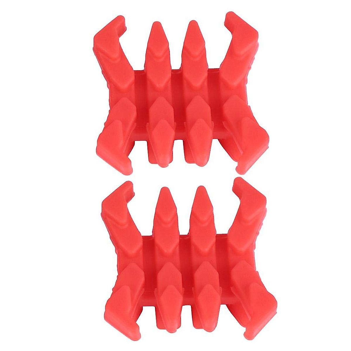 Zerone 2 Pcs Compound Bow Stabilizer Archery Rubber Bow Limbs Vibration Damper Archery Bow Accessories Crab Shaped Shock-Absorbing Sliencer for Hunting Traing(Red)