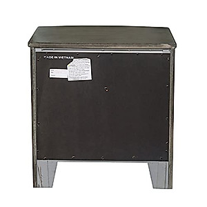 Lexicon Baylor 3-Drawer Nightstand, Gray