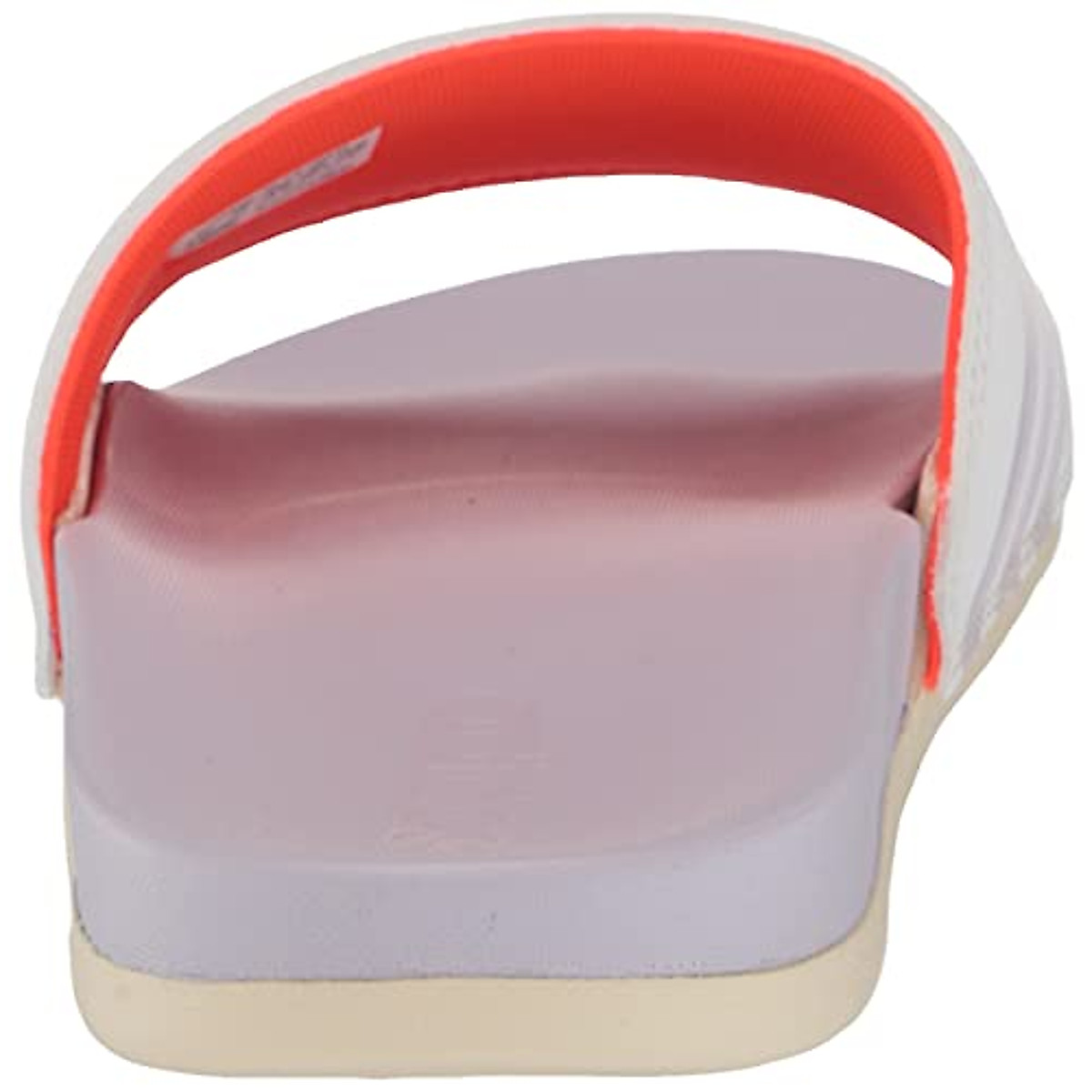 adidas Women's Adilette Comfort Slides Sandal, White/Purple Tint/Wonder White, 8