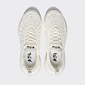 APL: Athletic Propulsion Labs Women's Techloom Zipline Sneakers, Ivory/Ivory/Black, 10.5