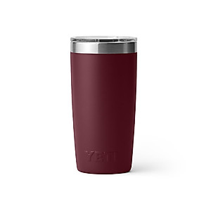 YETI Rambler 10 oz Tumbler, Stainless Steel, Vacuum Insulated with MagSlider Lid, Wild Vine Red